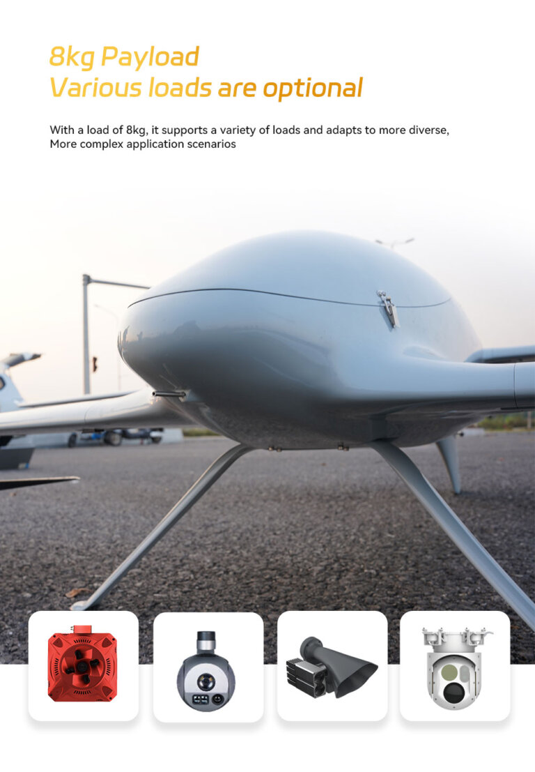 CUAV Raefly VT370 Gasoline Electric Hybrid Tandem Wing VTOL UAV – CUAV ...