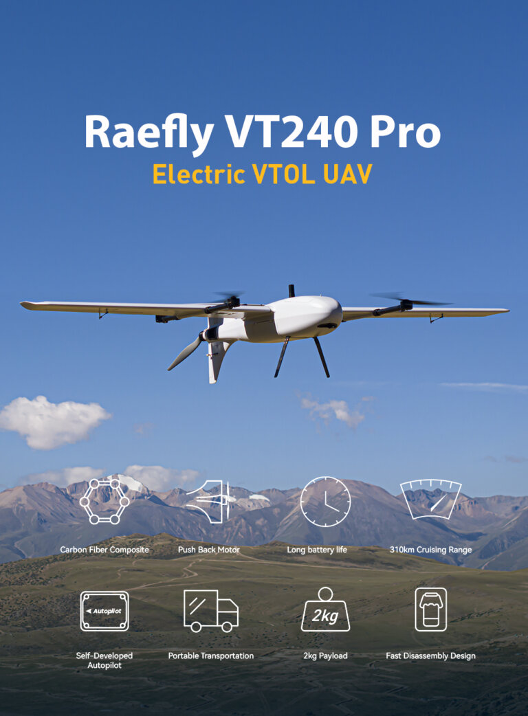 CUAV New VT240 pro VTOL for mapping surveying inspection – CUAV ...