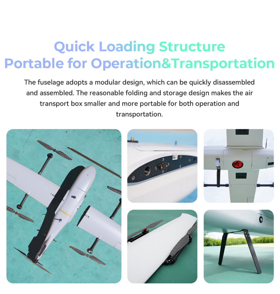 CUAV New VT240 pro VTOL for mapping surveying inspection – CUAV ...