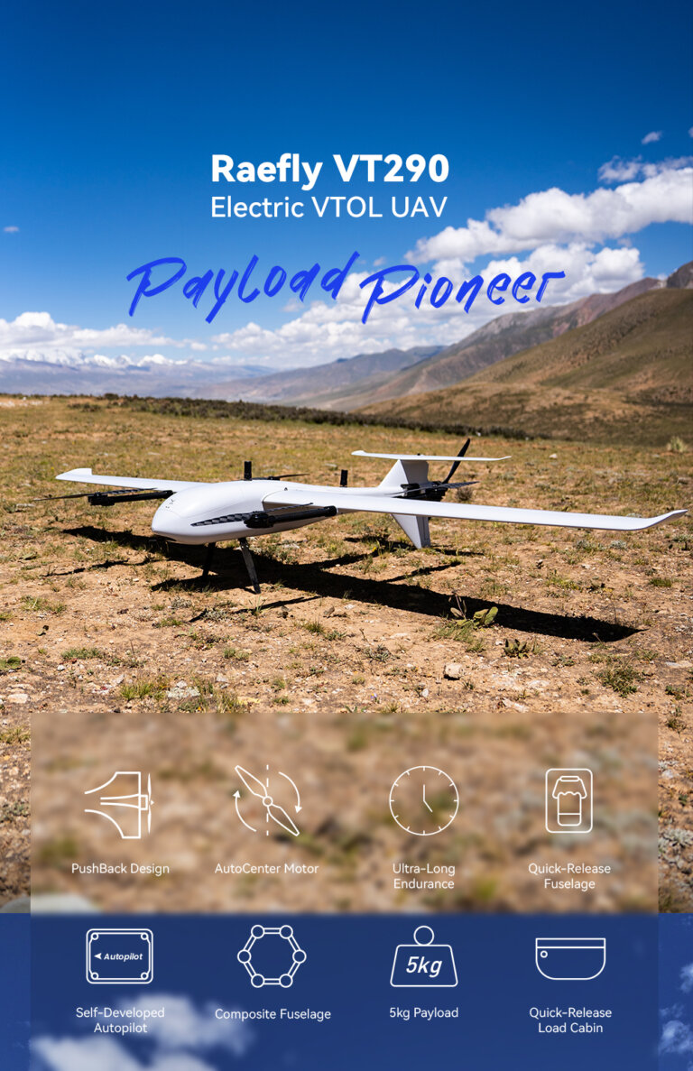 CUAV New VT290 VTOL for mapping surveying inspection – CUAV Official Store