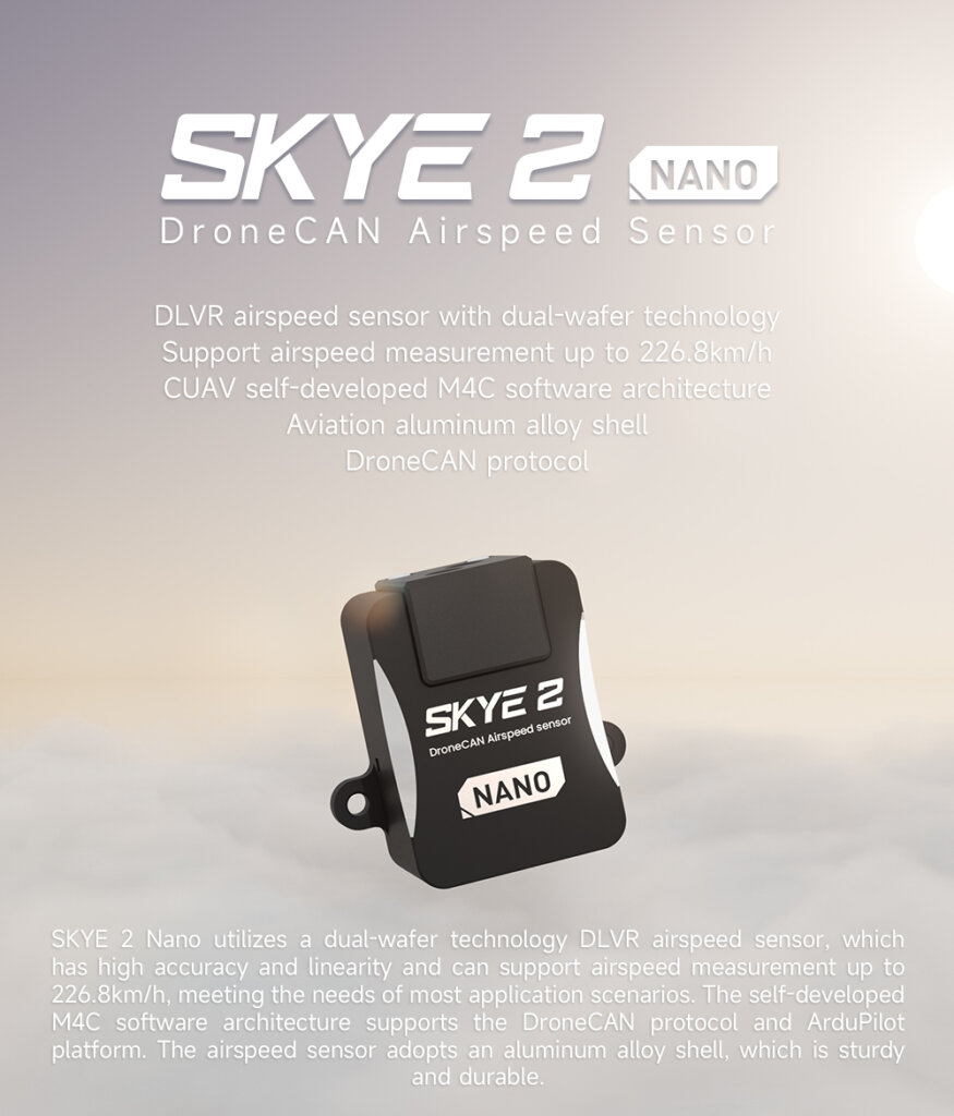 CUAV New SKYE 2 Nano DroneCAN DLVR High Accuracy And Linearity Airspeed ... CUAV New SKYE 2 Nano DroneCAN DLVR High Accuracy And Linearity Airspeed ...