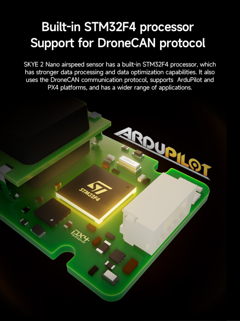 CUAV New SKYE 2 Nano DroneCAN DLVR High Accuracy And Linearity Airspeed Sensor – CUAV Official Store