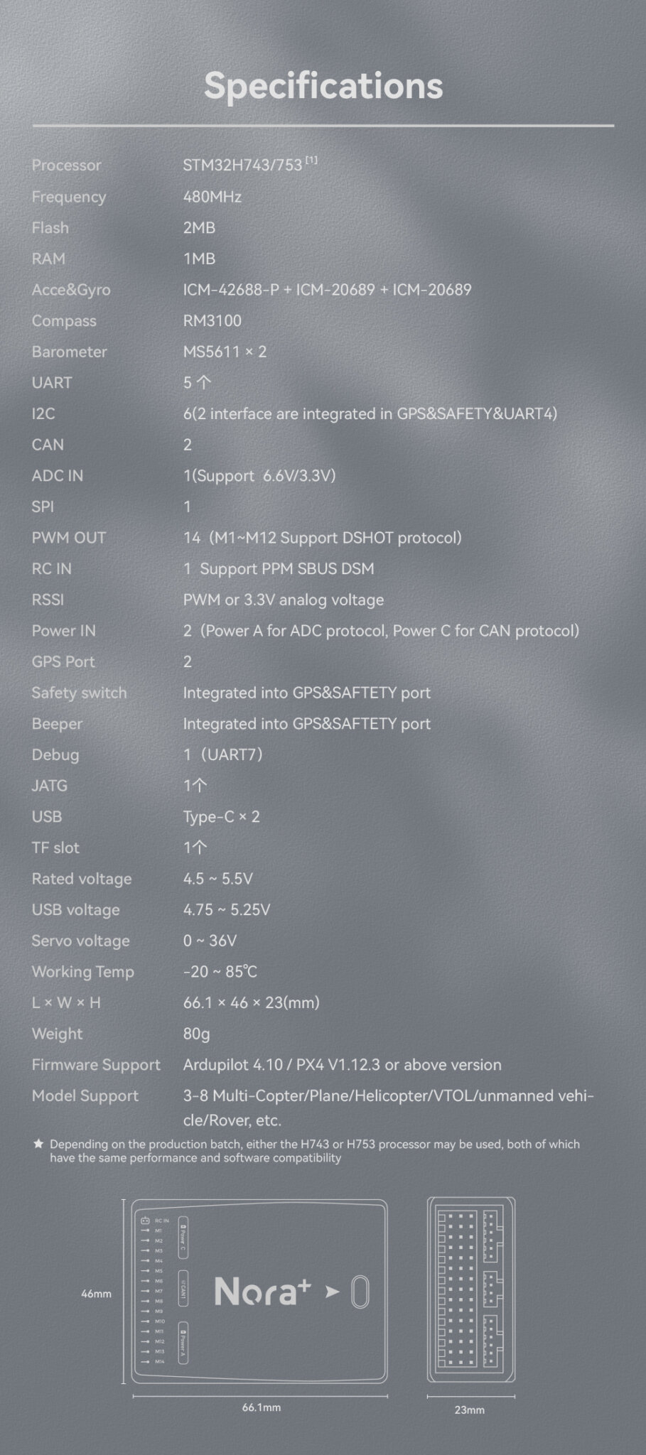 CUAV Nora+ Controller For PIX and APM Drone Hardware – CUAV Official Store